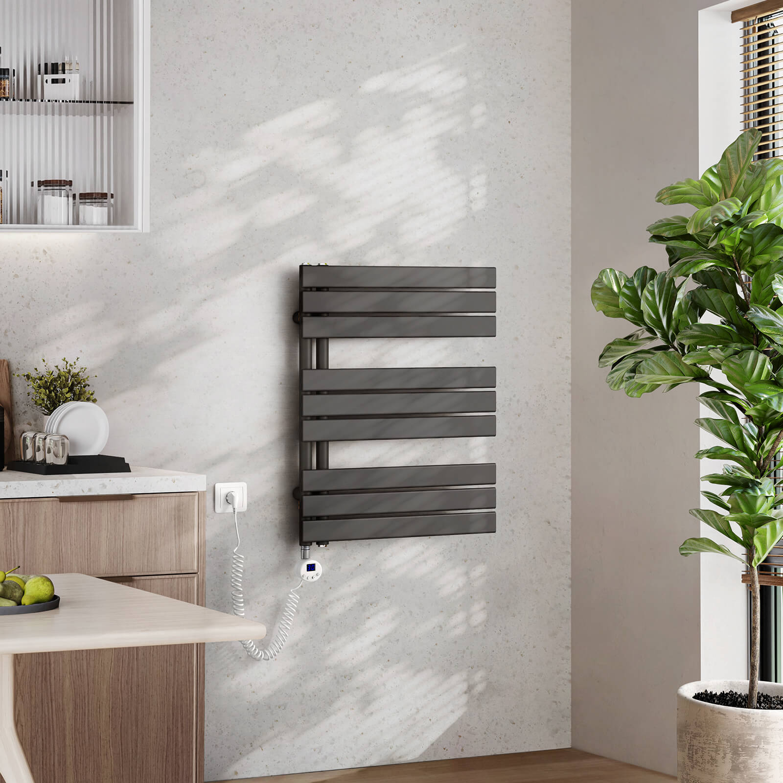 Radiateur de salle de bain ESFTR, fonctionnement purement électrique ...